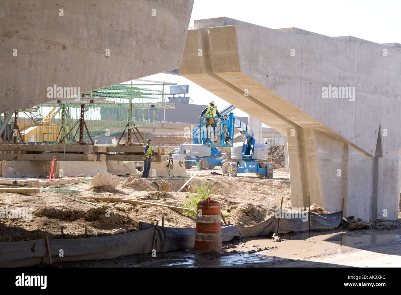 Marquette interchange project overpass construction Milwaukee Wisconsin ...