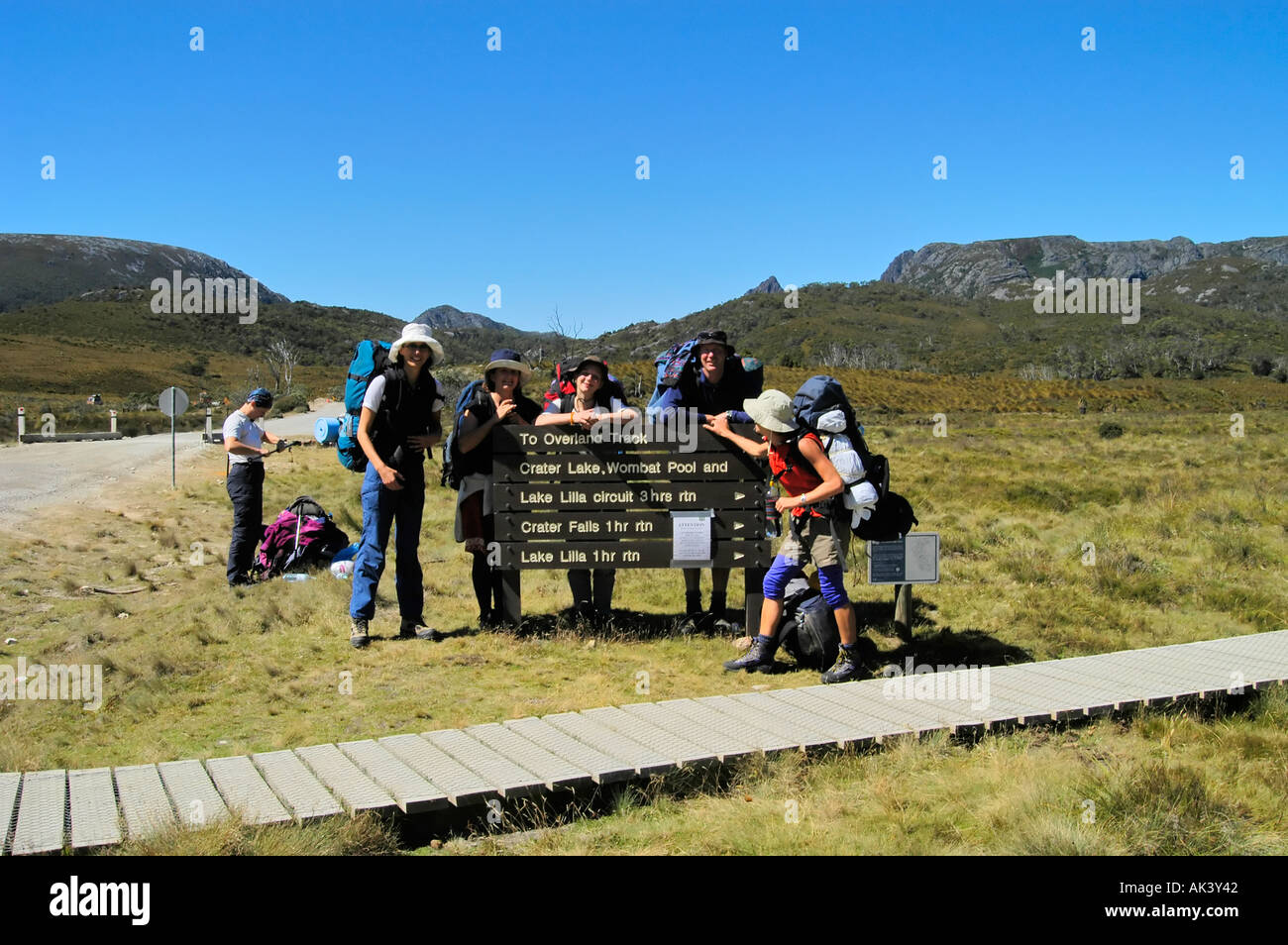 Overland Track in Cradle Mountain Lake St Clair Nationalpark Tasmania ...