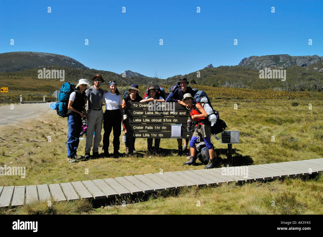 Overland Track in Cradle Mountain Lake St Clair Nationalpark Tasmania ...