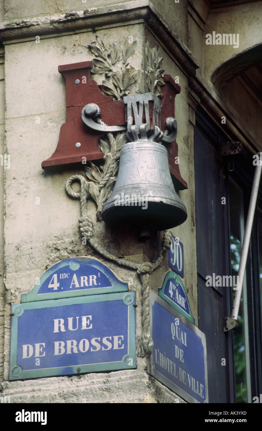 Street corner Paris France Stock Photo - Alamy