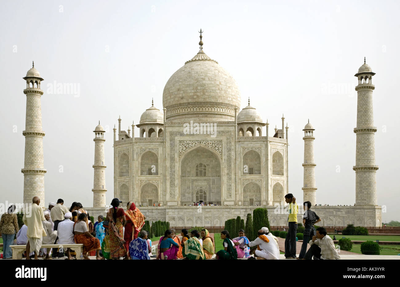 People and Taj Mahal. Agra. India Stock Photo - Alamy