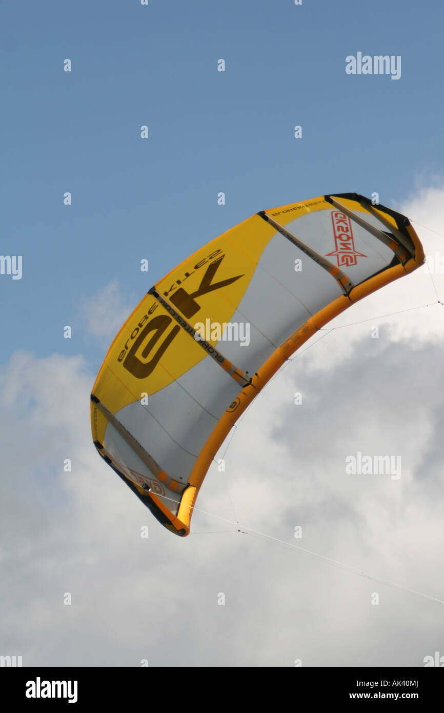 kite boarding in costa rica lake arenal Stock Photo - Alamy