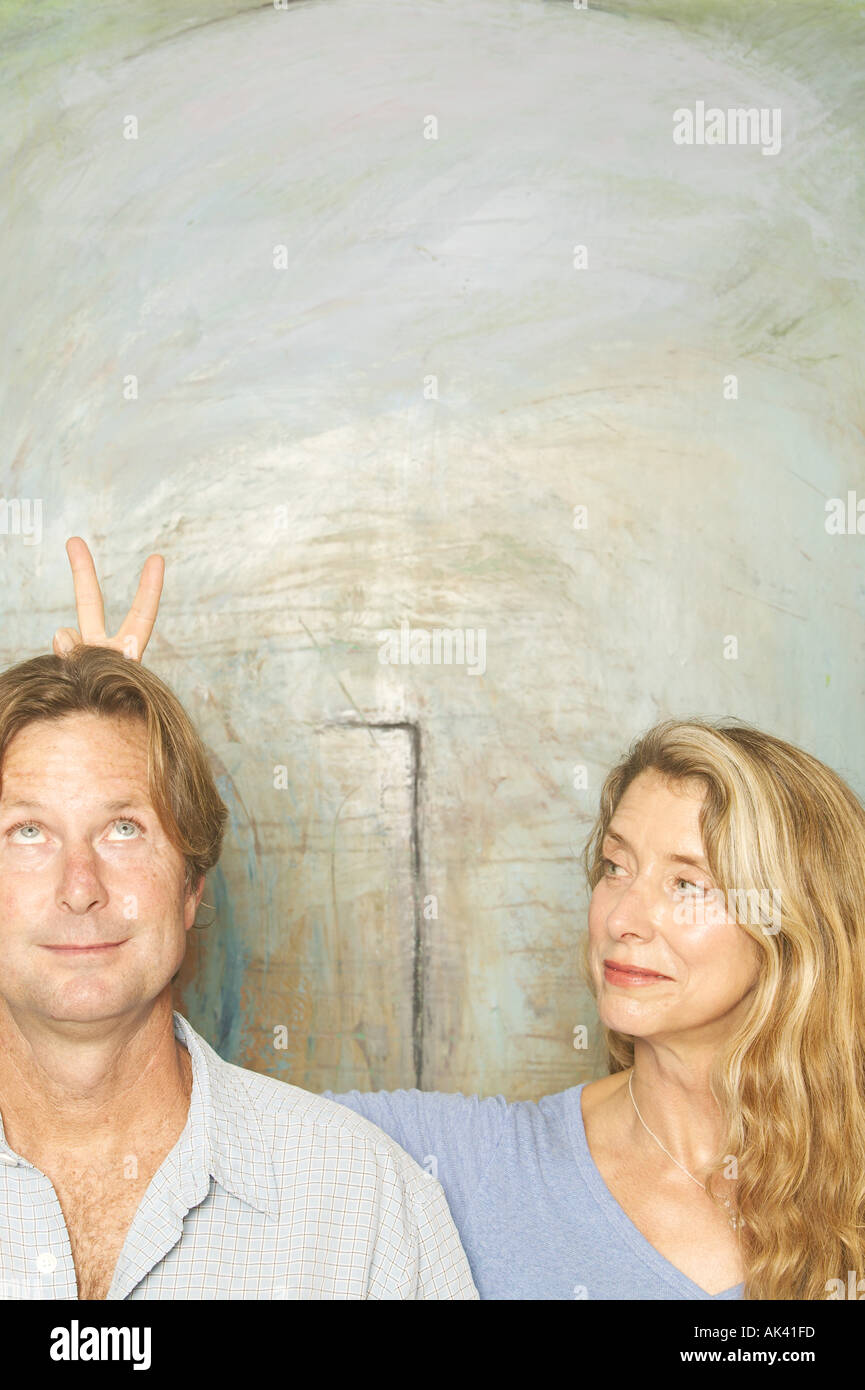 A middleaged couple playing around Stock Photo - Alamy