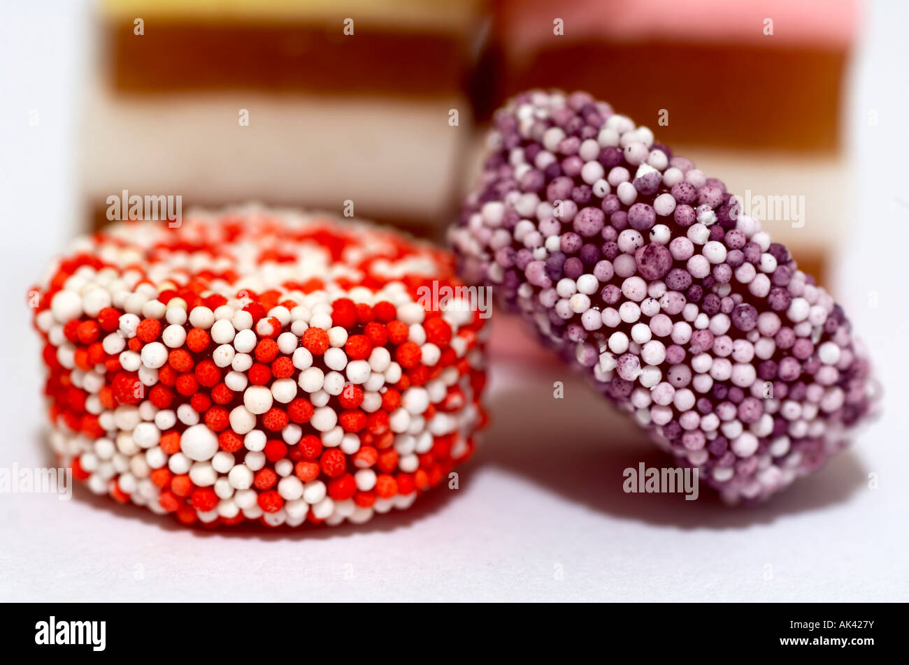 Macro shot of Liquorice sweets Stock Photo - Alamy