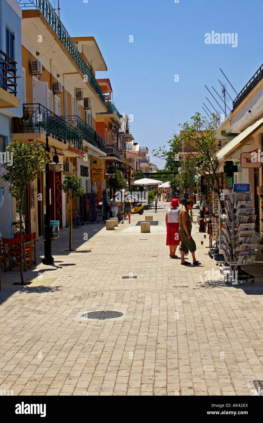 KEFALONIA. LIXOURI TOWN CENTRE. GREEK IONIAN ISLAND. EUROPE Stock Photo ...