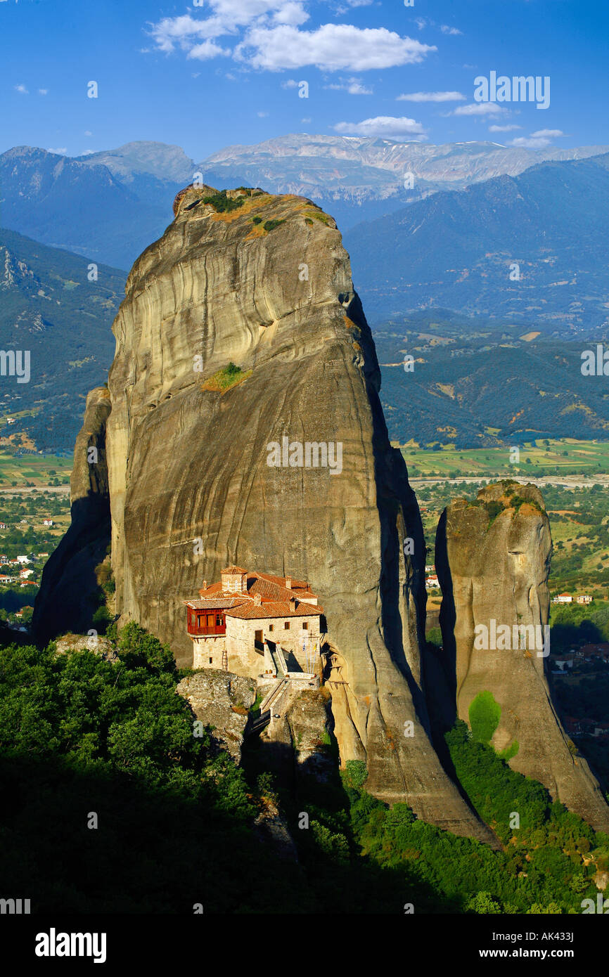 The monastery of Roussanou Meteora Greece Stock Photo - Alamy