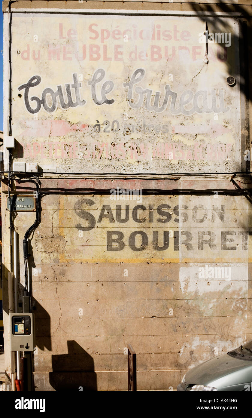 Old painted advertisements hi-res stock photography and images - Alamy