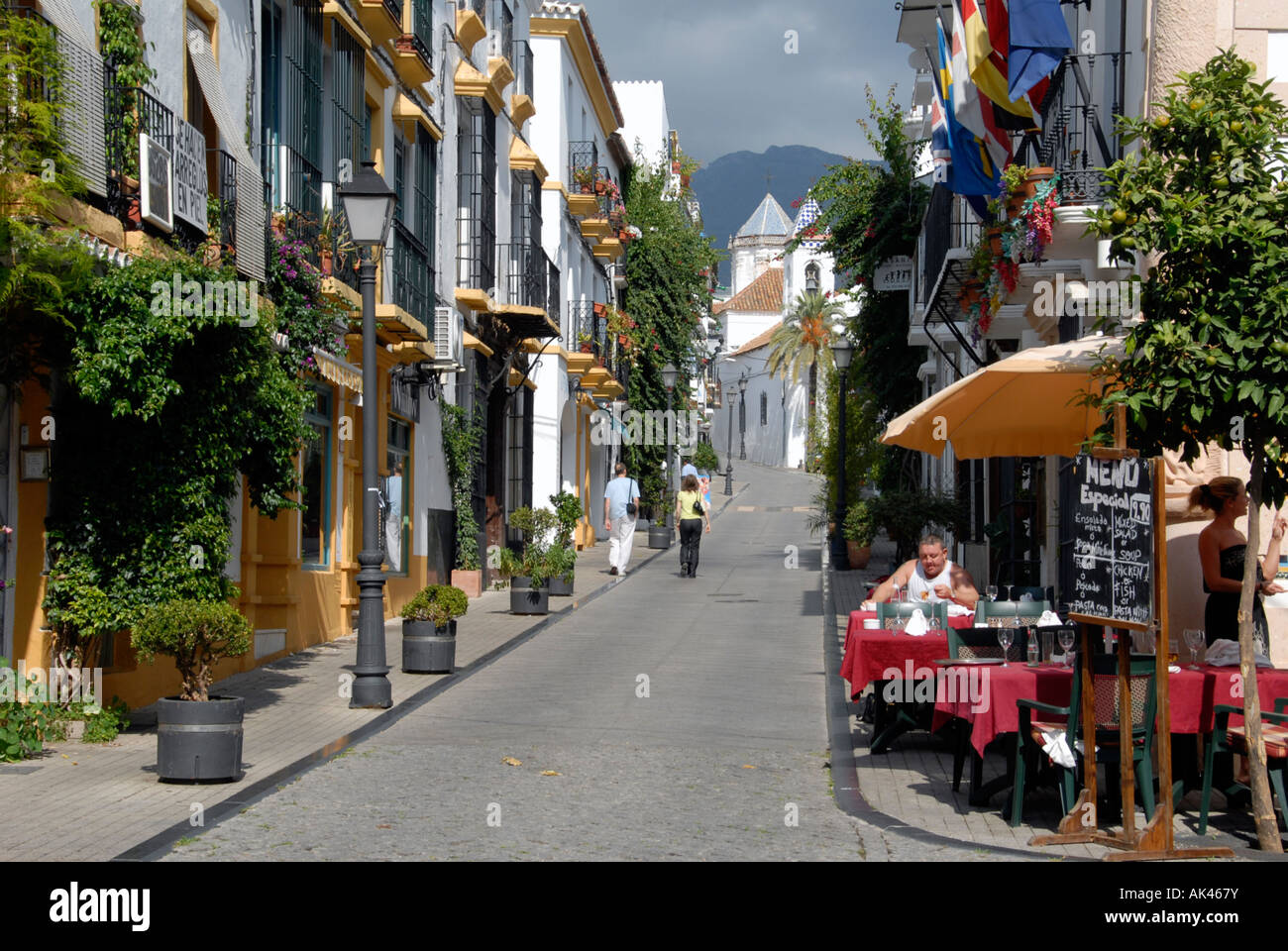 Street Old Quarter Marbella Andalucia Spain Stock Photo - Alamy