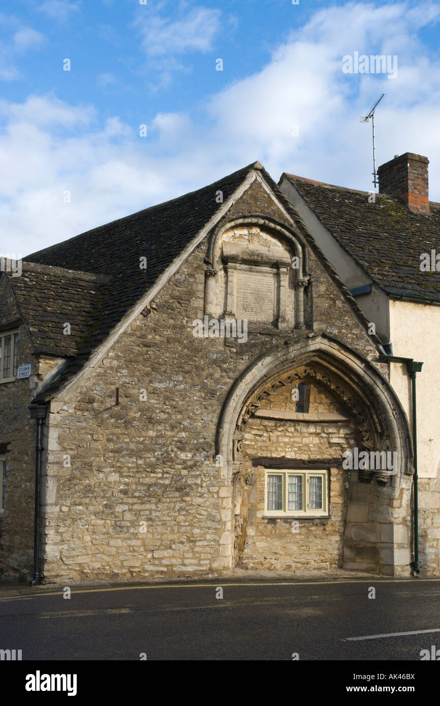 The oldest house in Malmesbury Wiltshire England Stock Photo - Alamy