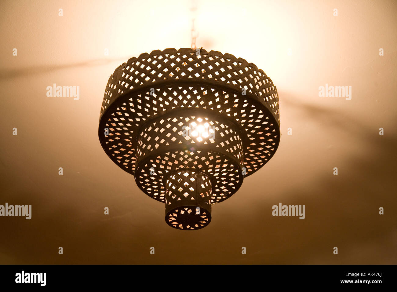 Traditional Moroccan light of lantern, Marrakesh, Morocco, North Africa ...