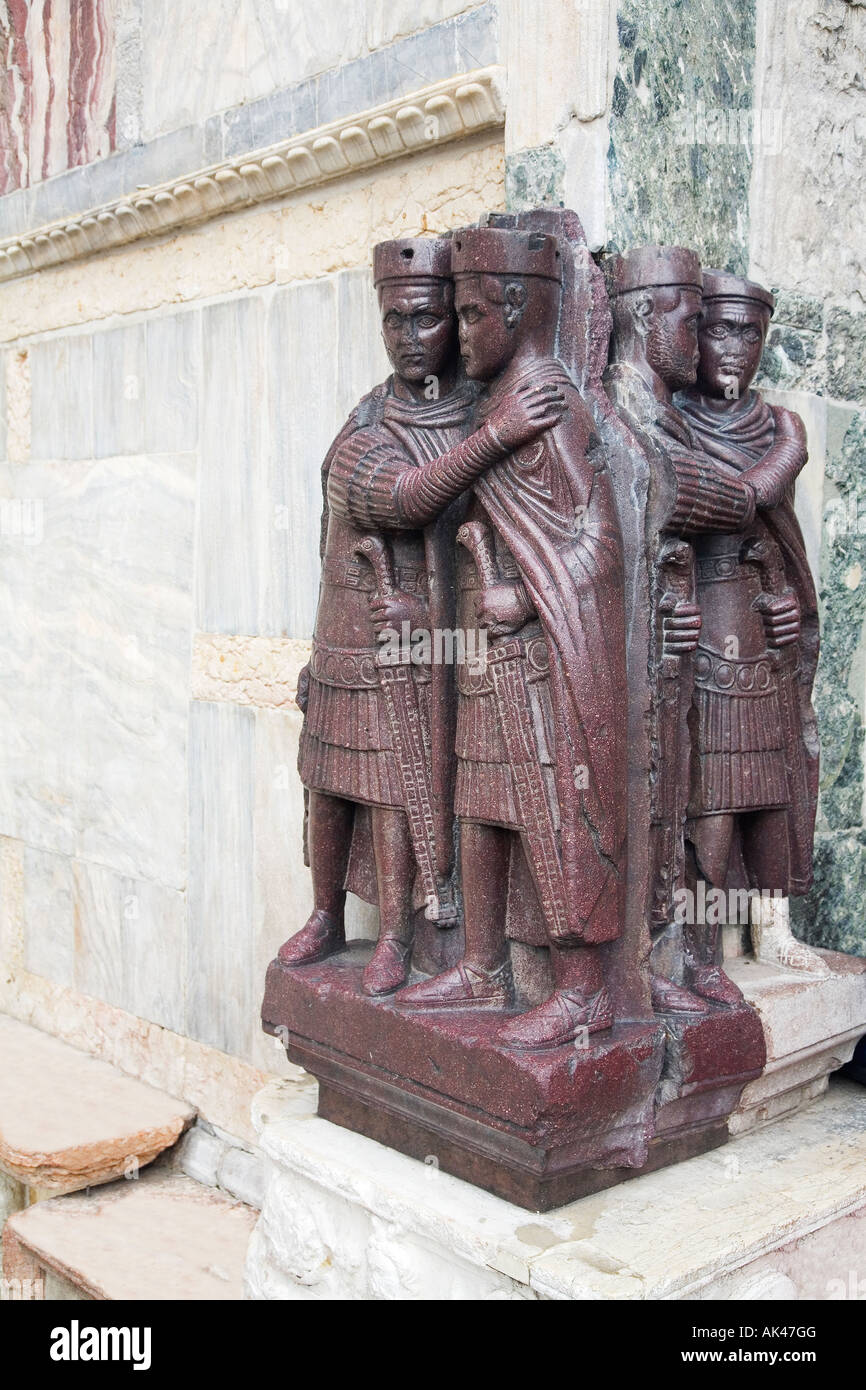 Tetrarchs Sculpture porphyry Byzantine 1204 exterior St Marks Basilica ...