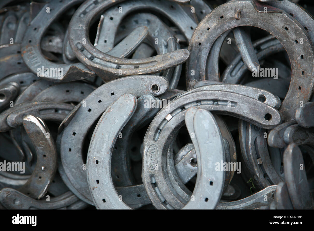 box of horse shoes Stock Photo - Alamy