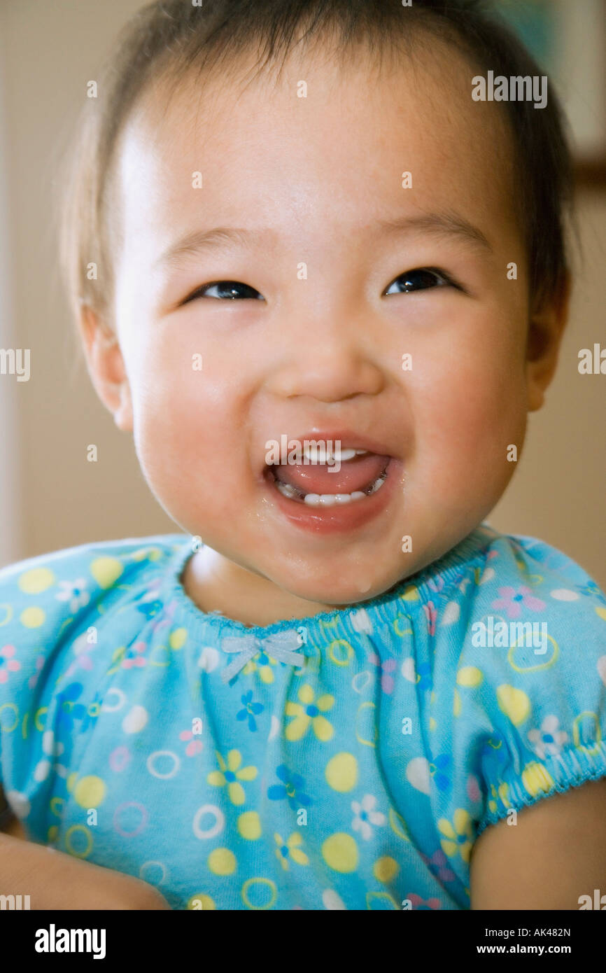 Portrait of happy baby Stock Photo - Alamy