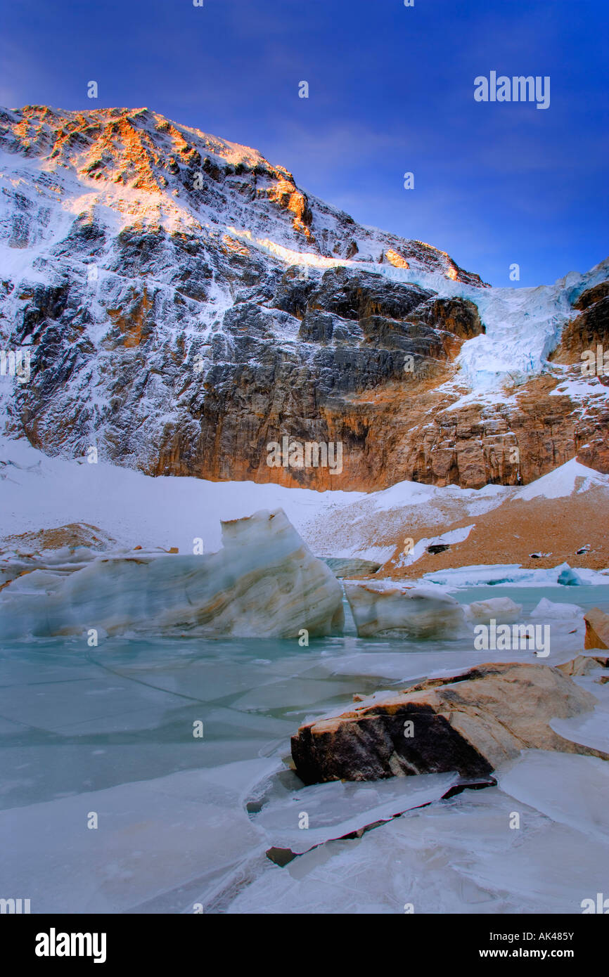 Angel Glacier, Mount Edith Cavell, Jasper National Park, Alberta ...
