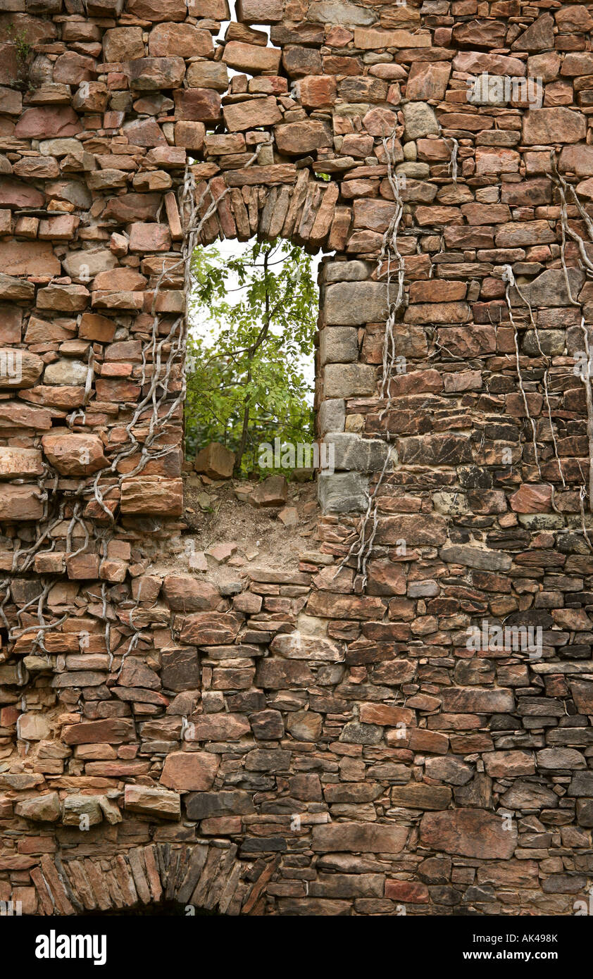 Crumbling Stone Wall