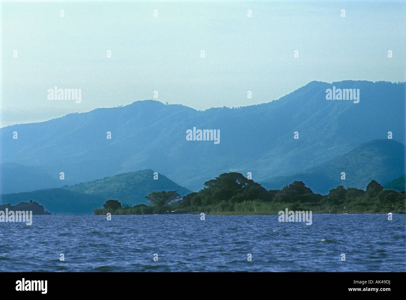 Mfangano island and mountain scenery from Lake Victoria in western ...