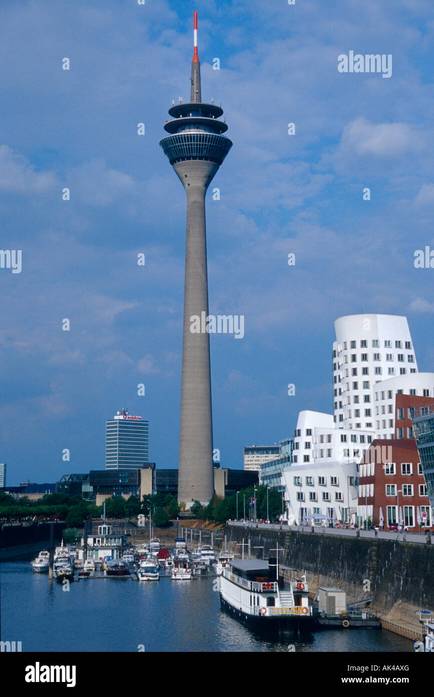 Rhine tower, Dusseldorf Stock Photo - Alamy