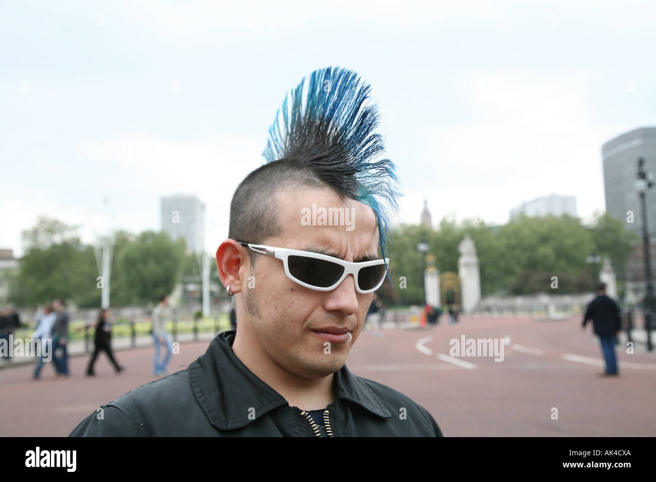 Blue Mohican Hair High Resolution Stock Photography and Images - Alamy