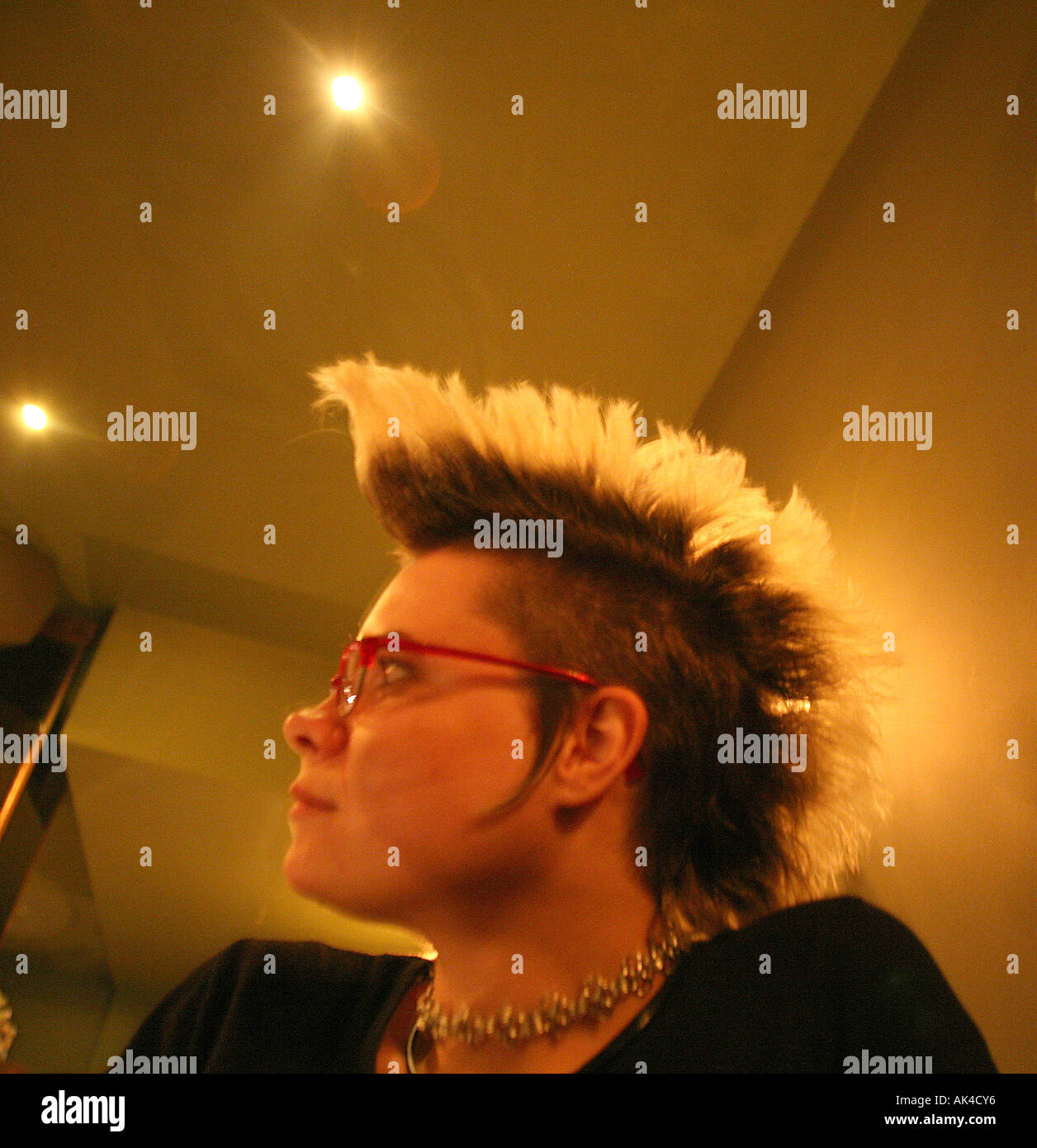 A Punk girl with a mohican, London UK 2006 Stock Photo - Alamy