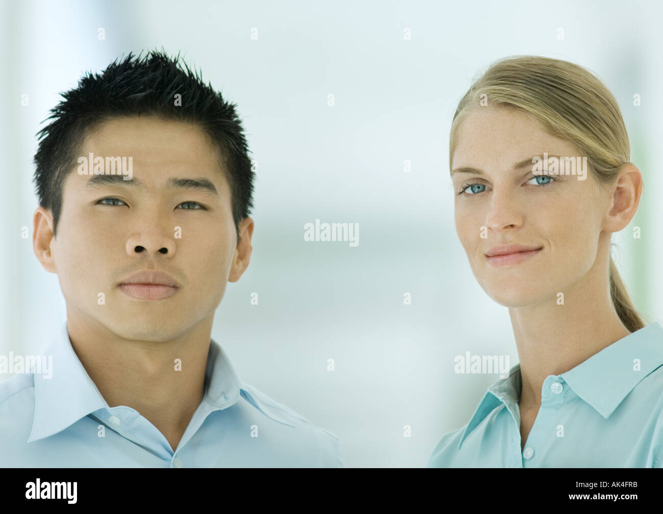 Two office workers, portrait Stock Photo - Alamy