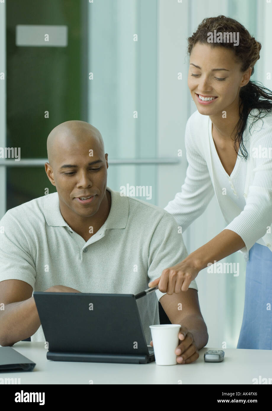 Woman holding man's shoulder hi-res stock photography and images - Alamy