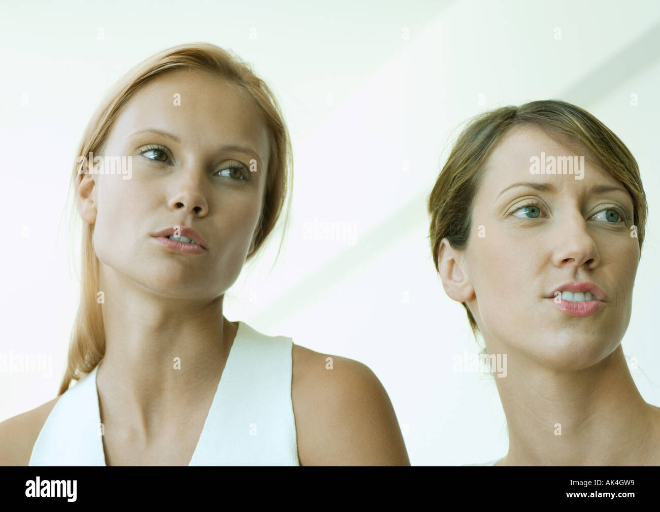 Three women faces serious hi-res stock photography and images - Alamy