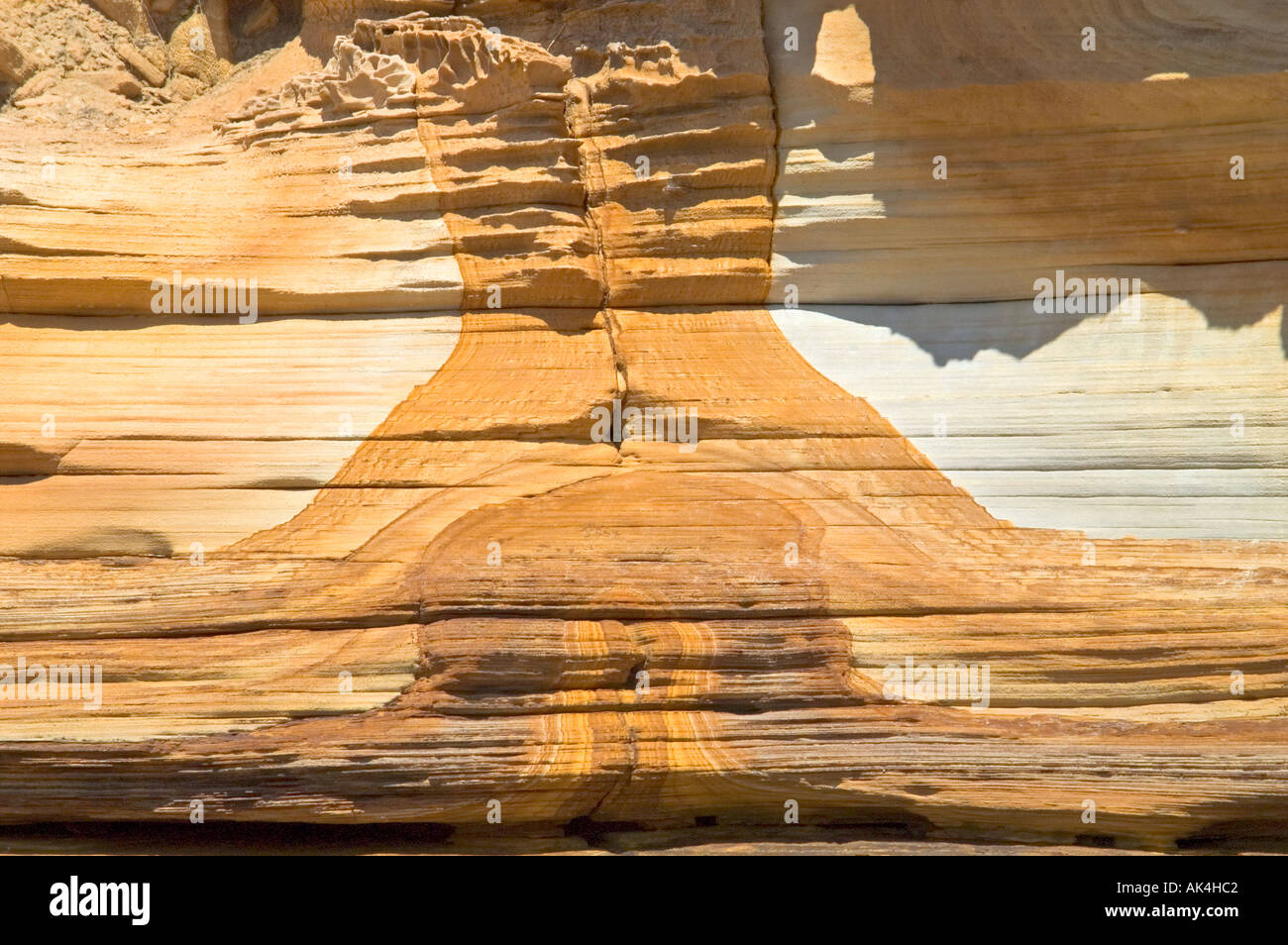 painted cliffs in Maria Island Nationalpark Tasmania Australia Stock ...