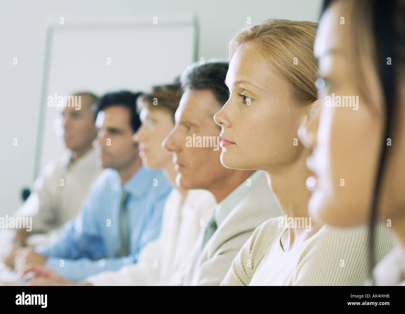 Row of business people Stock Photo - Alamy