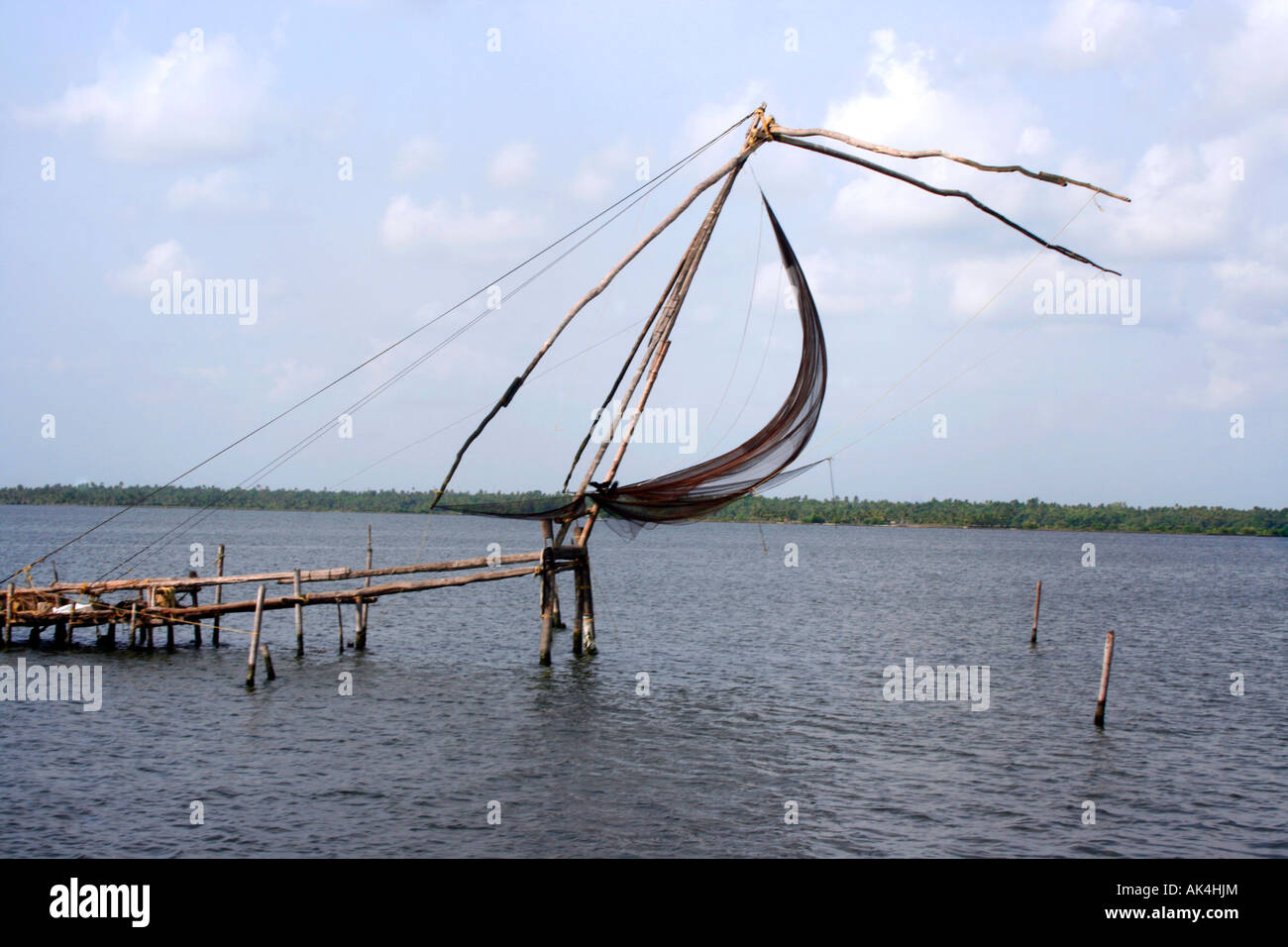 Chinese fishing net Stock Photo - Alamy