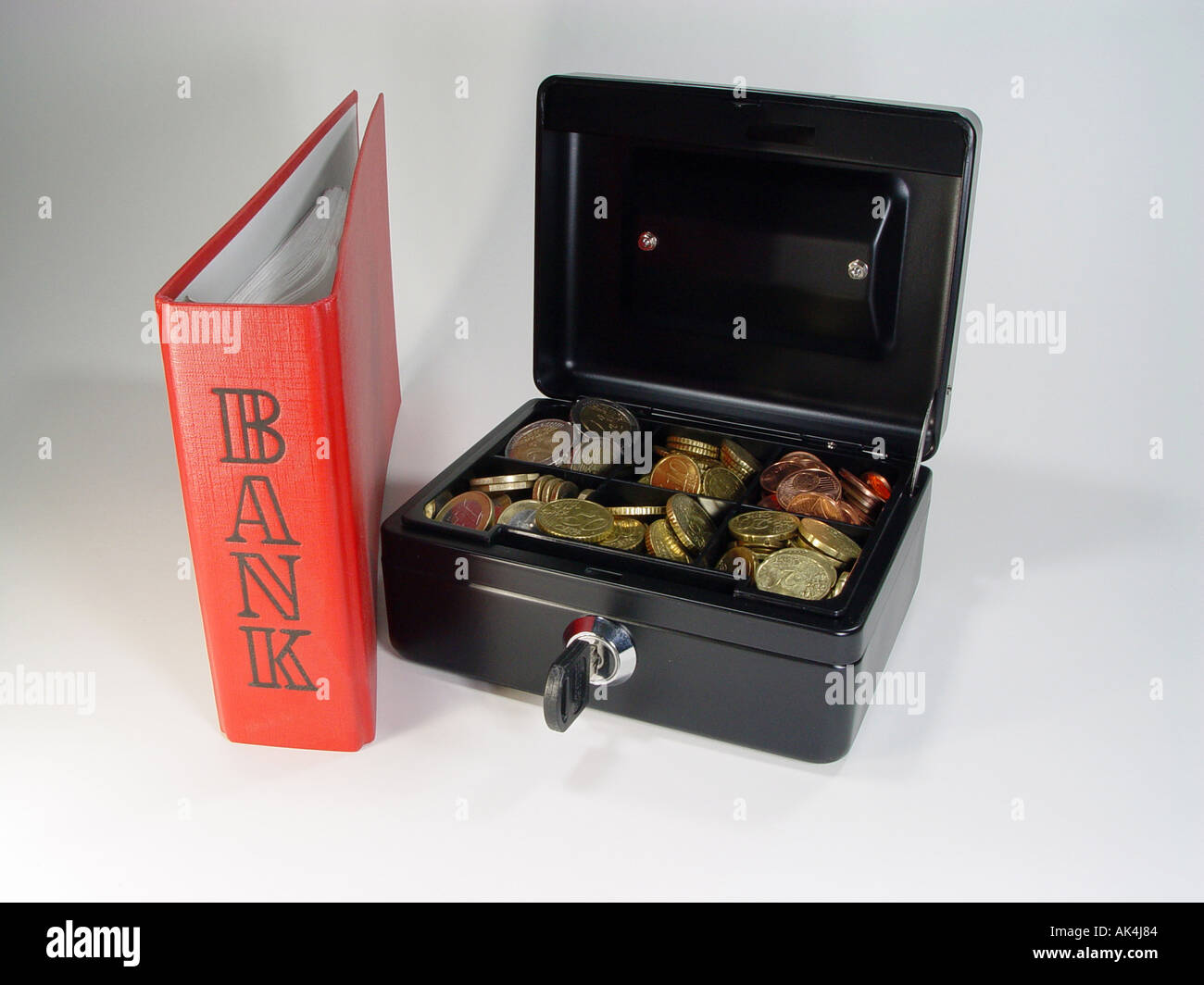 cashbox with bank file Stock Photo - Alamy