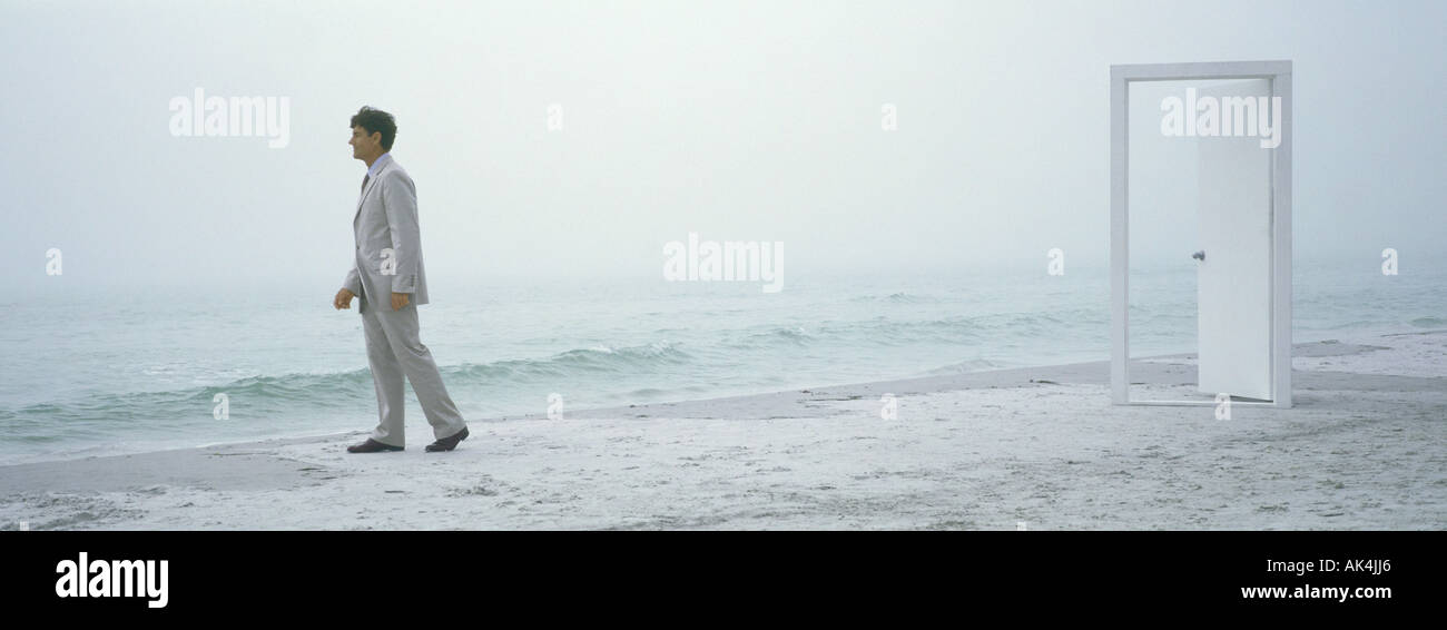 Man Walking Out Door High Resolution Stock Photography and Images - Alamy