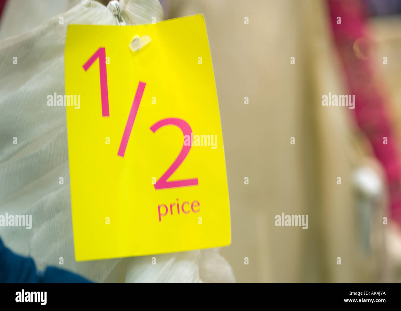 1 2 price tag on clothing hi-res stock photography and images - Alamy