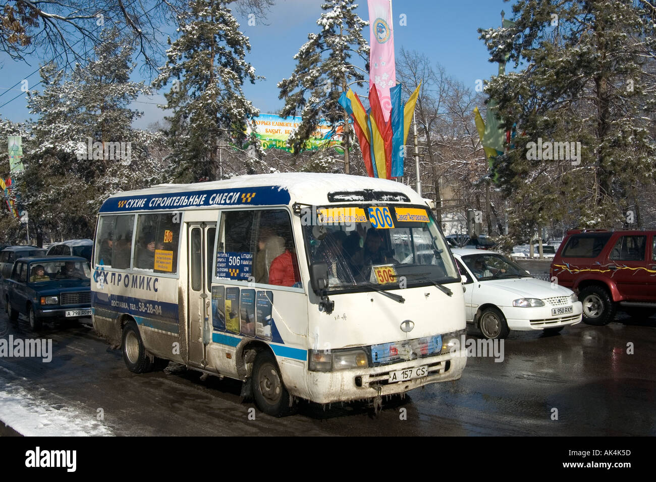 Public Transport in Almaty Kazakhstan Stock Photo - Alamy