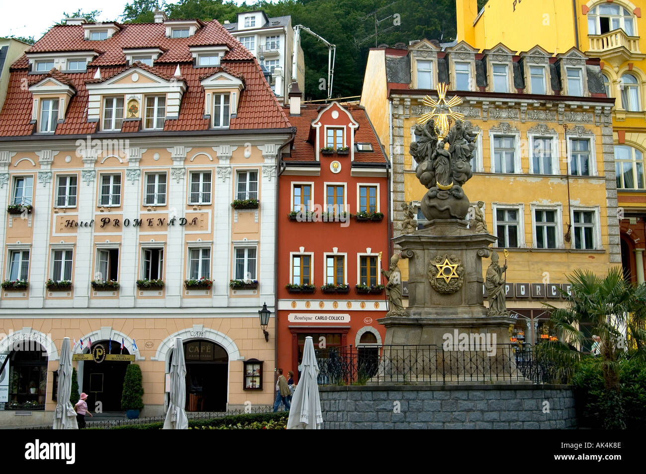 Holly Trinity monument Carlsbad Karlovy Vary Czech Republic Stock Photo ...