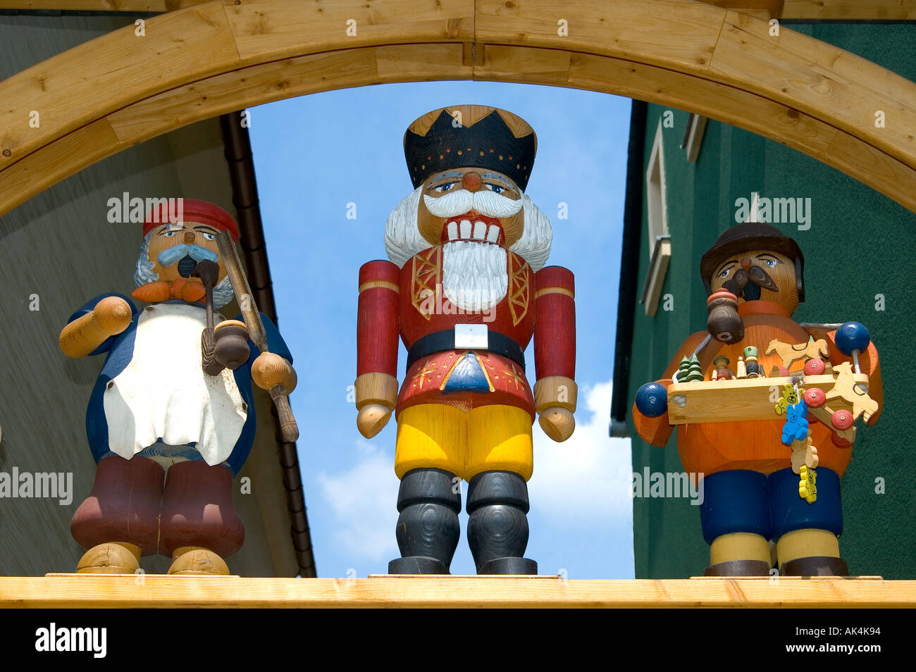 Nutcracker Christmas village Seiffen Germany Stock Photo - Alamy