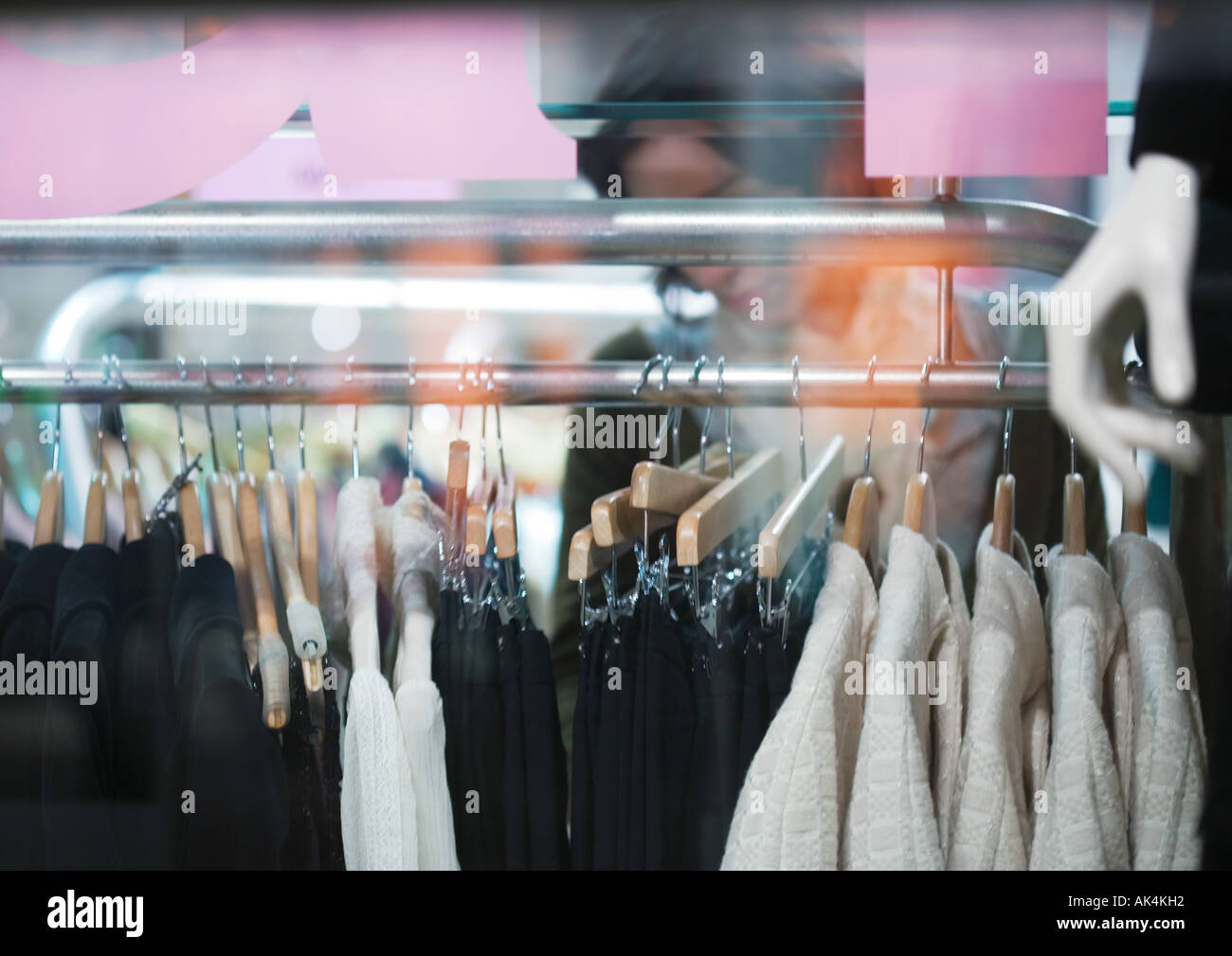 Rack of clothing Stock Photo - Alamy