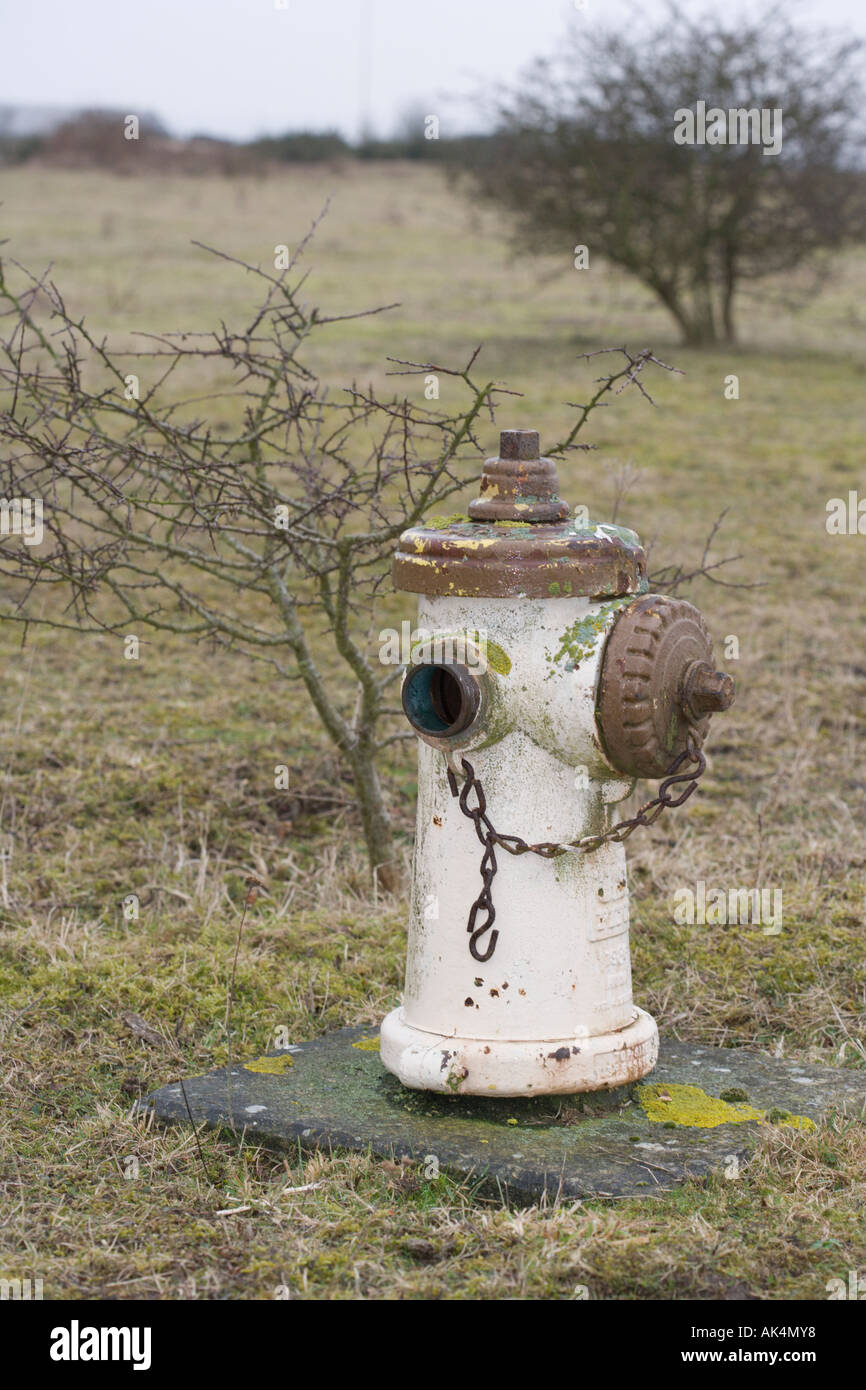 Fire hydrant at former Greenham Common Air Base. Berkshire. England. UK ...