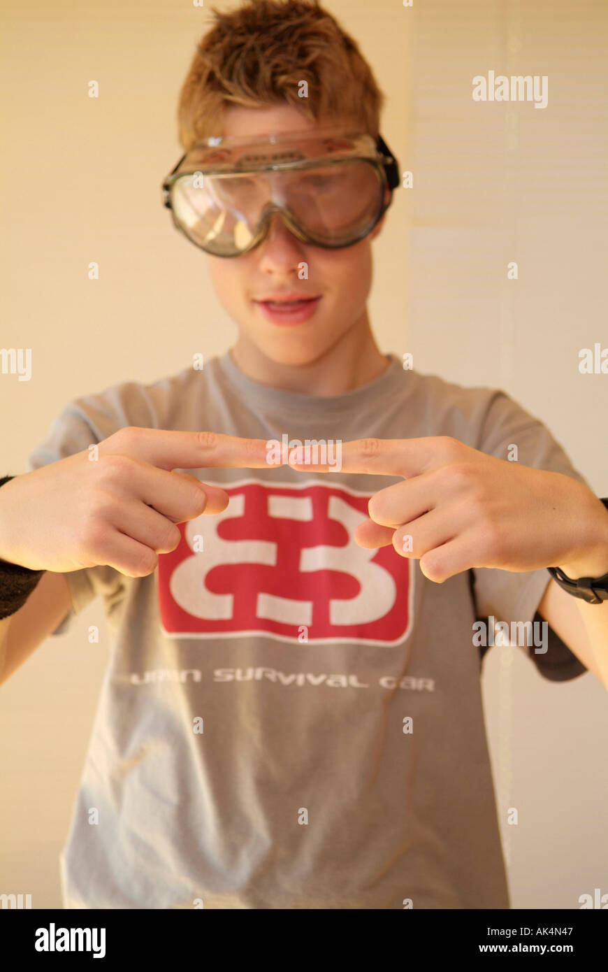 tenny with drunk buster glasses Stock Photo - Alamy