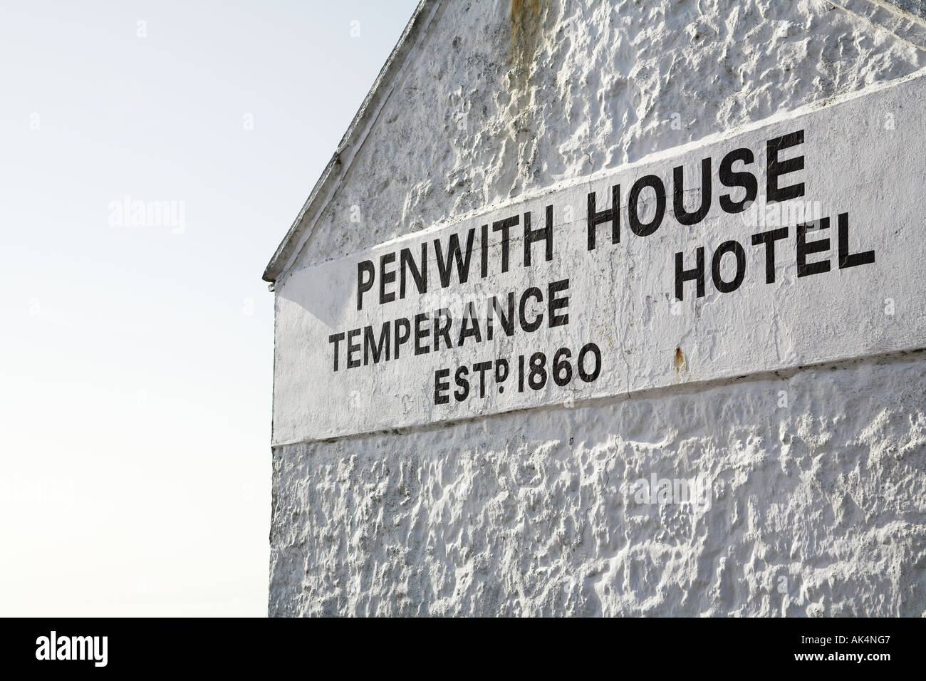 Penwith House Temperance Hotel, Land's End, Cornwall, England, UK Stock ...