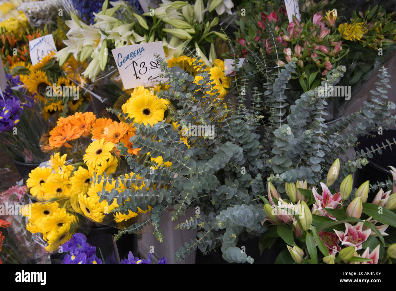 Florist's flowers stall display hi-res stock photography and images - Alamy