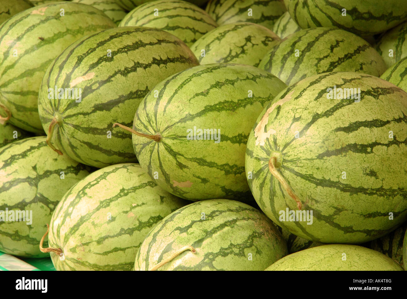 Watermelons at a market in Bandar Seri Begawan, Brunei Stock Photo - Alamy