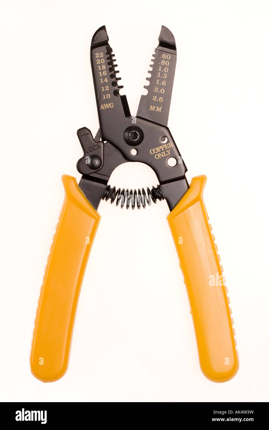 Cable Cutter on white background Stock Photo - Alamy