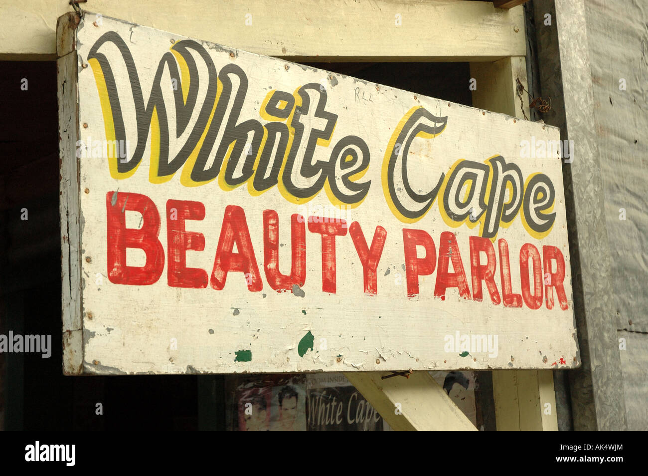 Beauty parlour sign Stock Photo - Alamy