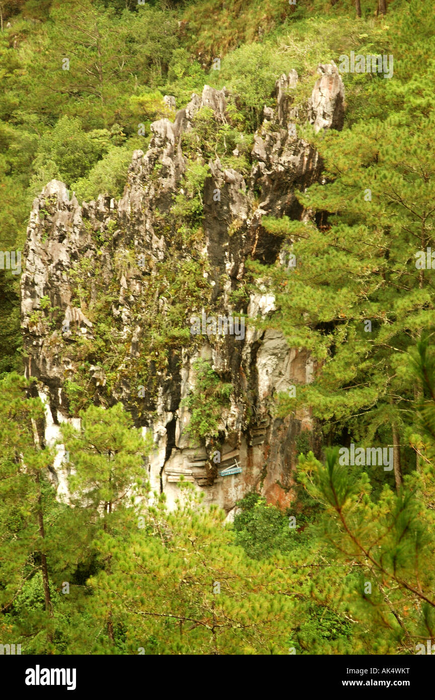 Hanging coffins in Sagada, the Philippines Stock Photo - Alamy