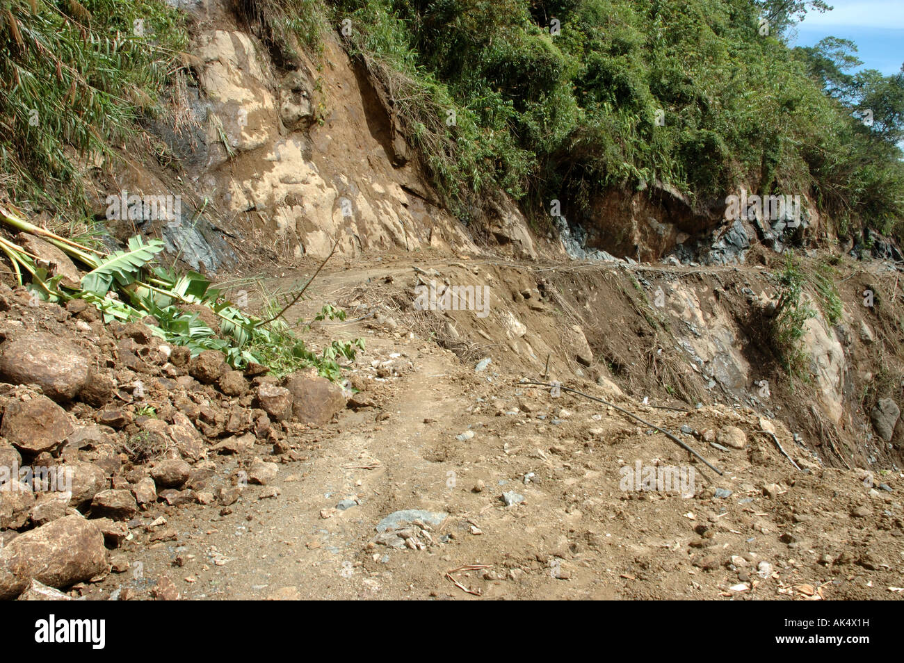 A mud slide from a typhon in Luzon, Philippines Stock Photo - Alamy