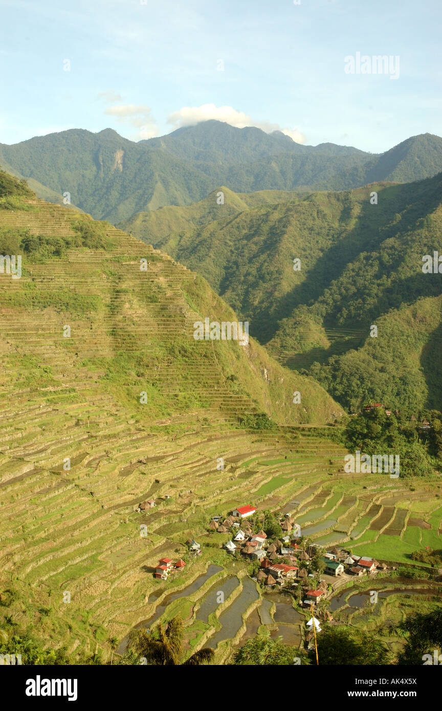 Mountains and rive terraces in Luzon, Northern Philippines Stock Photo ...
