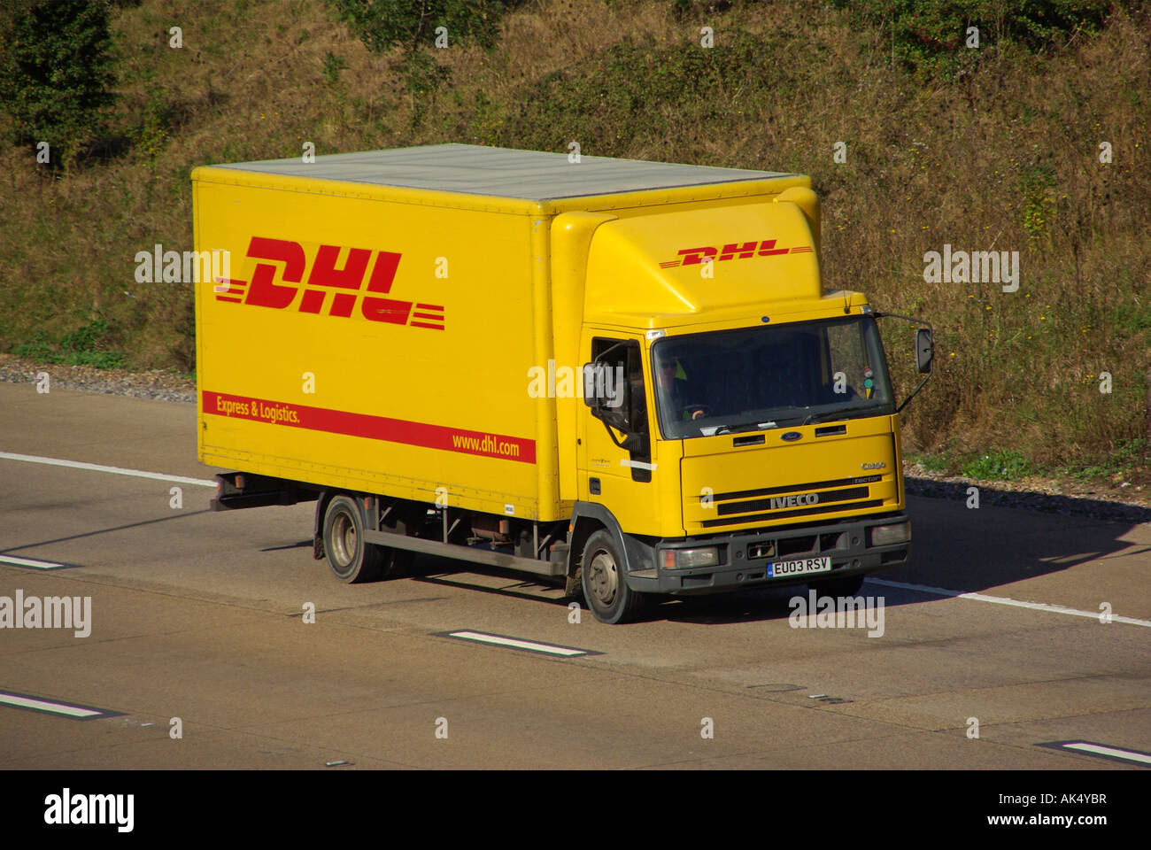 Dhl trailers hi-res stock photography and images - Alamy
