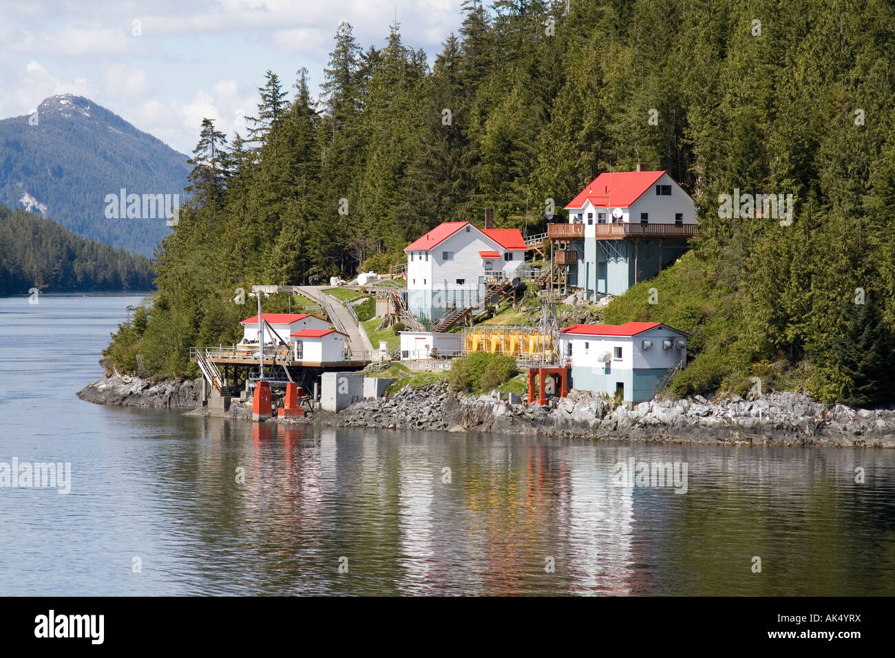 Community of Boat Bluff on the Inside Passage, British Columbia, Canada ...