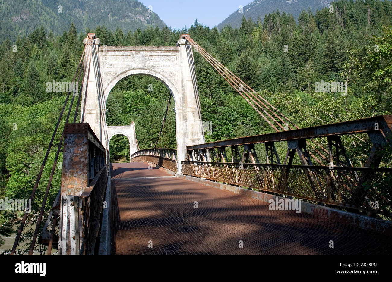 Suspension bridge fraser river hi-res stock photography and images - Alamy