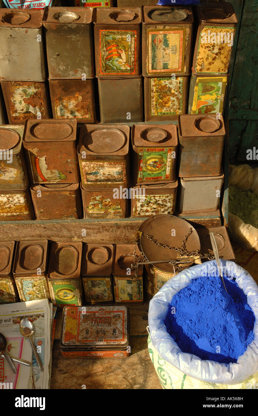 Rusty old tin boxes Stock Photo - Alamy